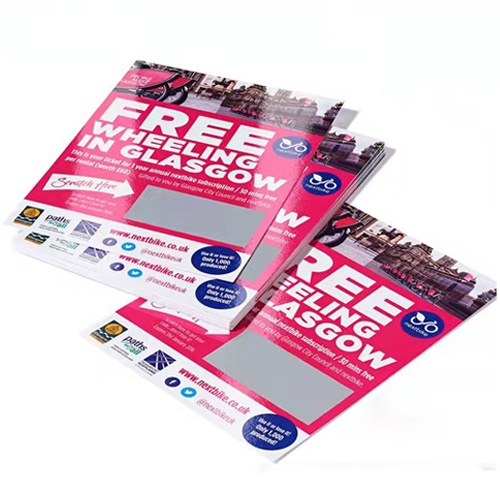 Custom Variable Data Paper Scratch Card, China paper card printing