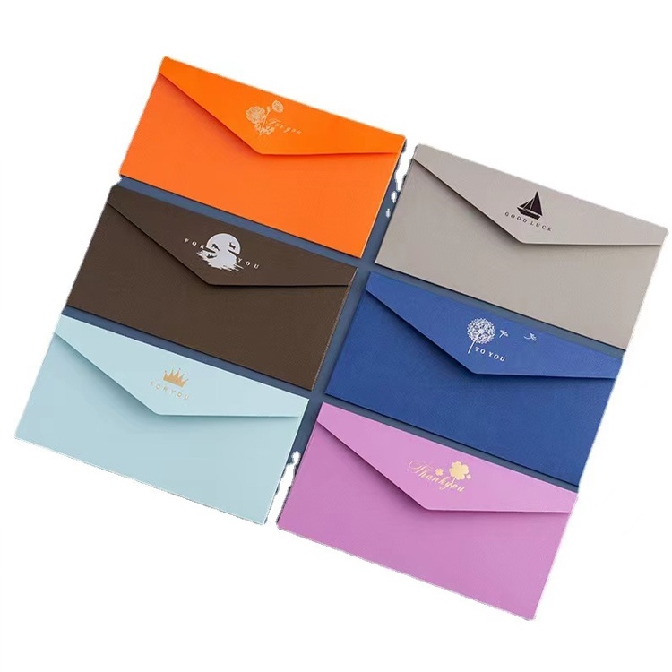 China Factory Custom Foil Stamping Logo Paper Envelopes
