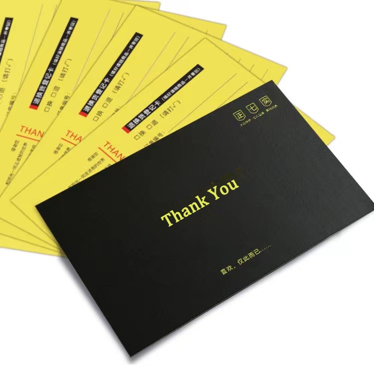 Manufacturer Customized E-commerce Thank You Cards